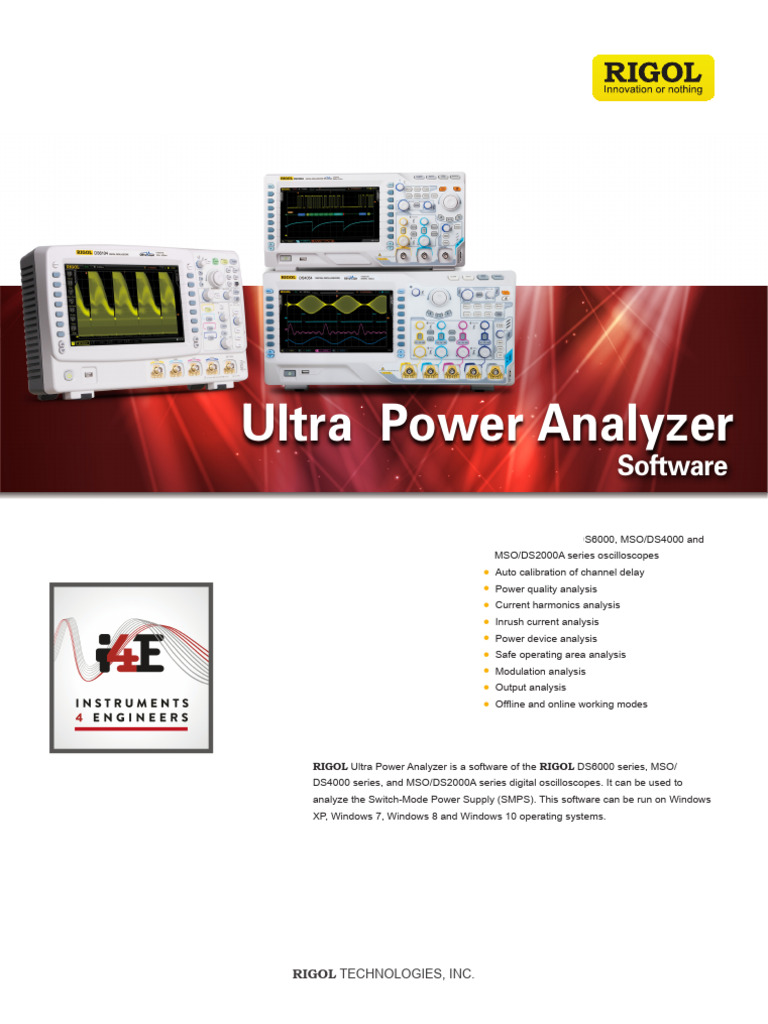 RIGOL Ultra Power Analyzer Software | PDF | Power Supply | Amplitude