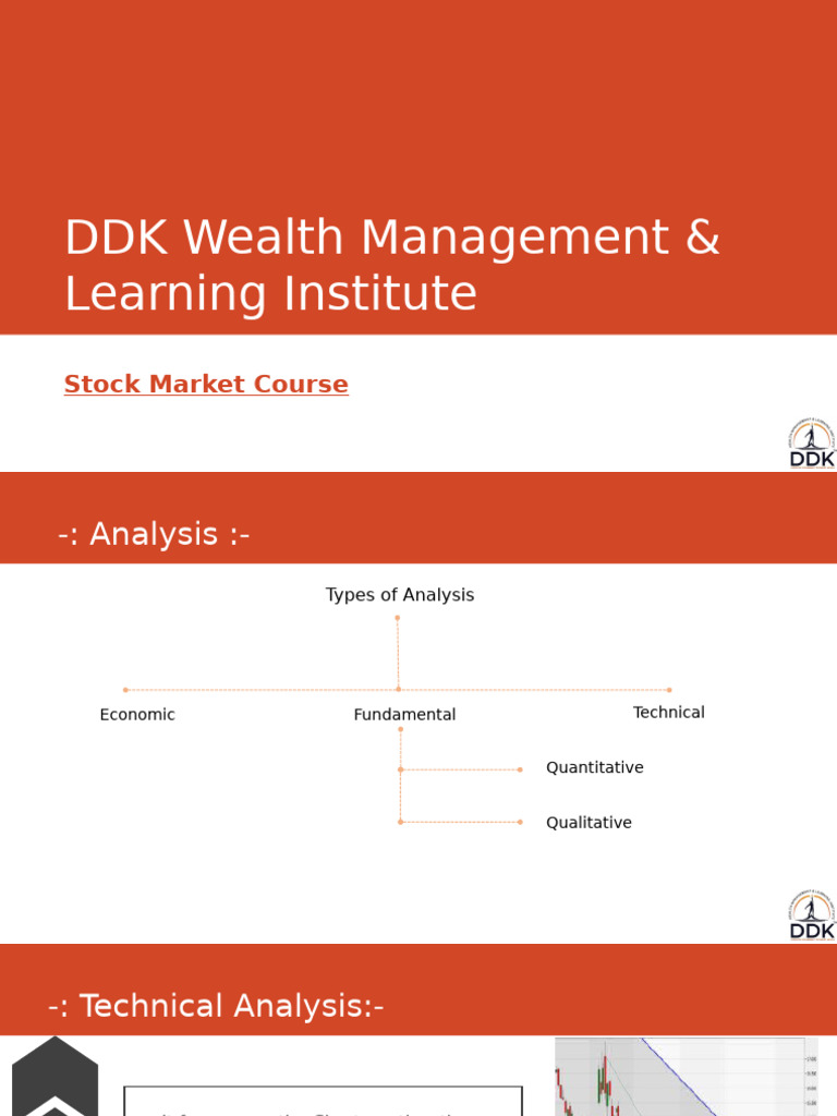 DDK Wealth Management & Learning Institute | PDF | Technical Analysis | Financial Markets