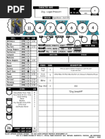 Fallout 2d20 Character Sheet | PDF | Ammunition | Weaponry