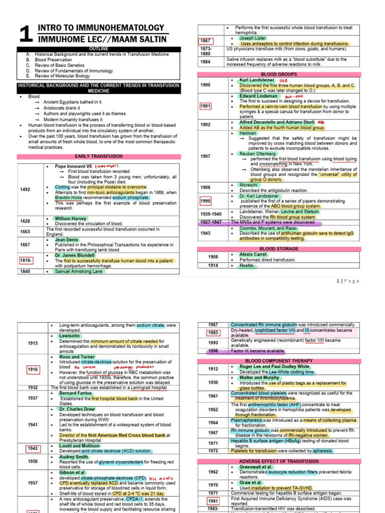 Immunohematology | PDF | Red Blood Cell | Hemoglobin