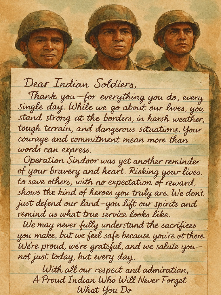 Letter For Indian Soldiers | PDF