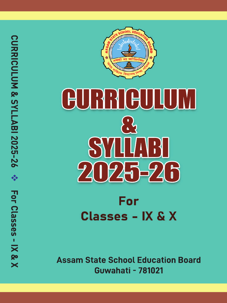 Syllabus 2025-2026 SEBA | PDF | Curriculum | Essays