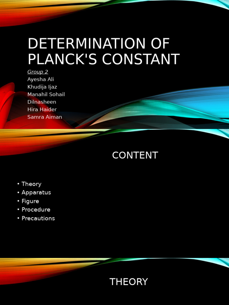 Determination of Planks Constant | PDF | Electromagnetic Radiation | Electromagnetic Spectrum