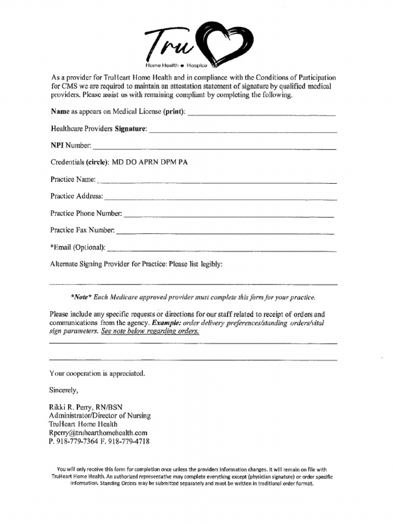 Signature Attestation Form PDF | PDF