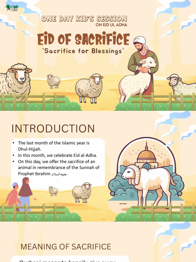 6 Eng Slides Kids Session Eid of Sacrifice | PDF | Hajj