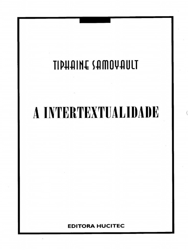 Intertextualidade - Samoyault | PDF