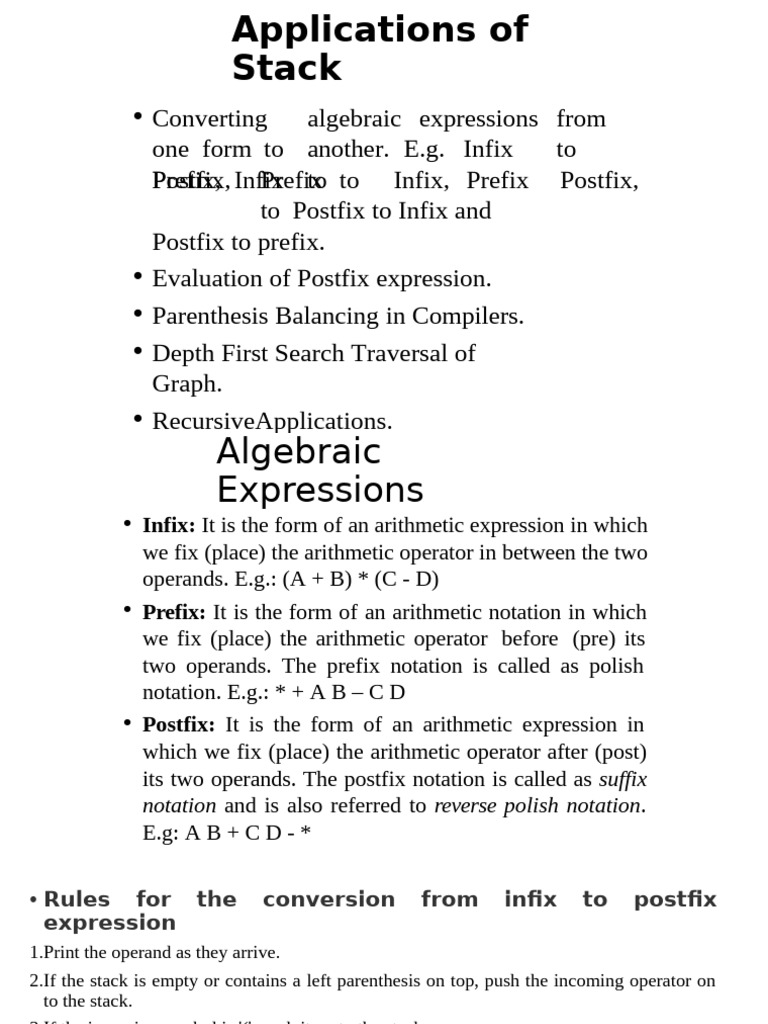 Applications of Stack | PDF | Mathematical Logic | Computer Programming