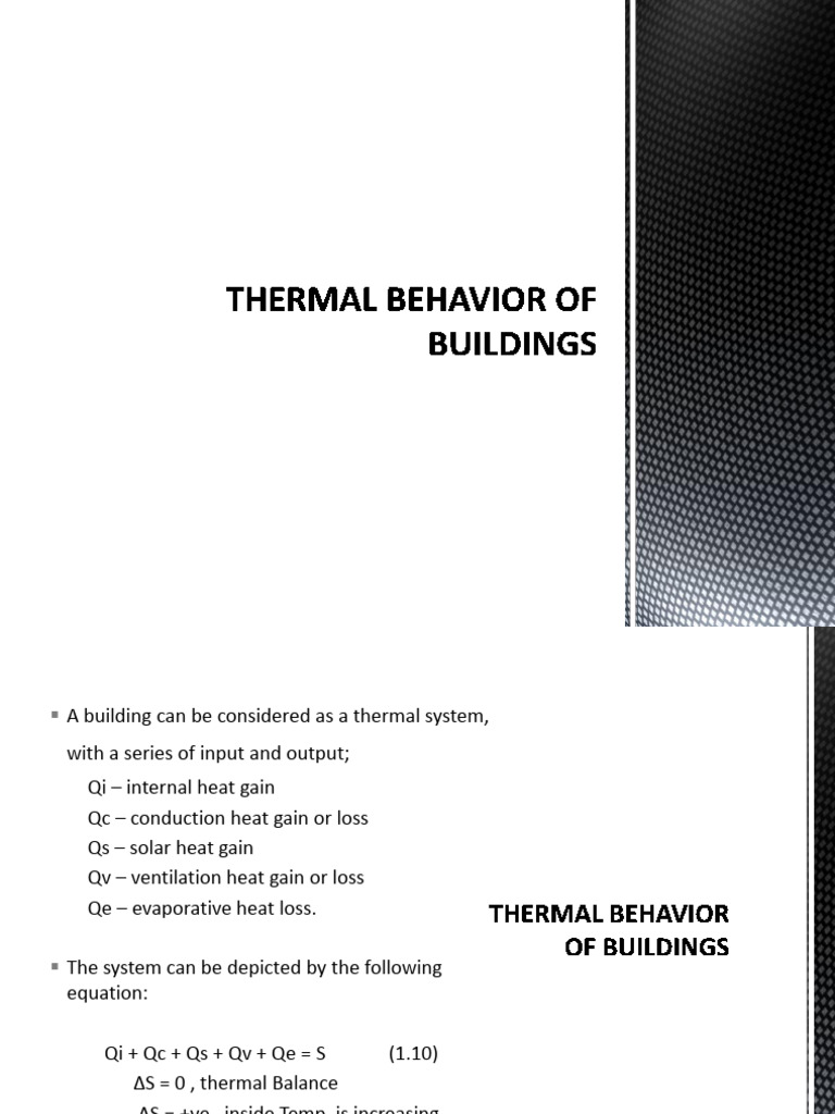 Building Thermal Systems and Solar Control | PDF | Transport Phenomena ...