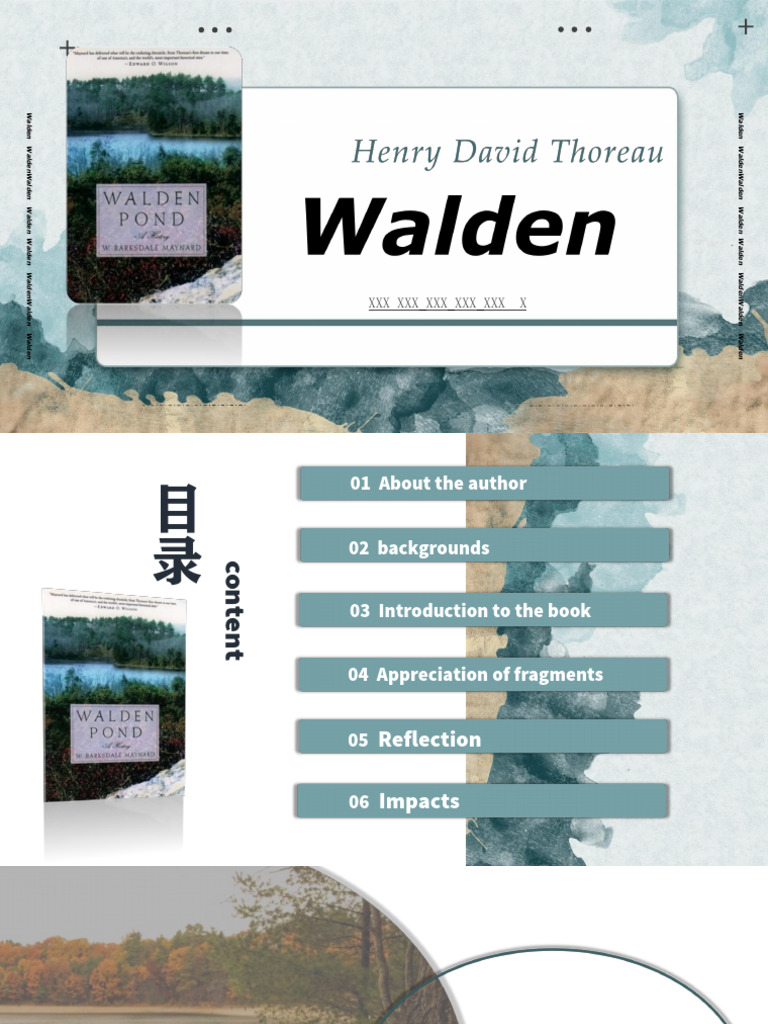 Thoreau's Walden: Nature and Influence | PDF | Walden | Henry David Thoreau