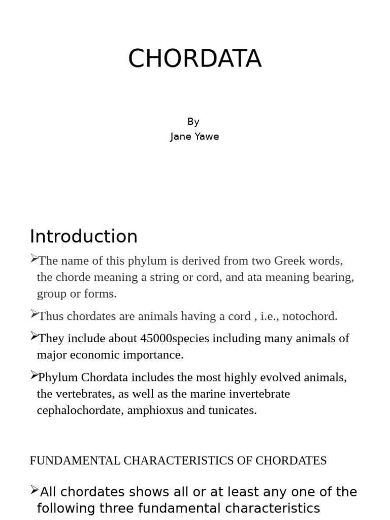 Protochordata Lecture 8 | PDF | Zoology | Chordates