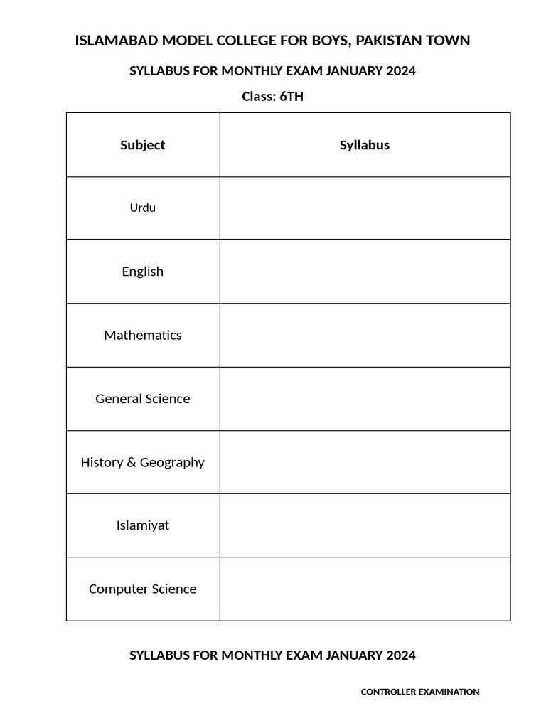 Syllabus Coverage Form | PDF