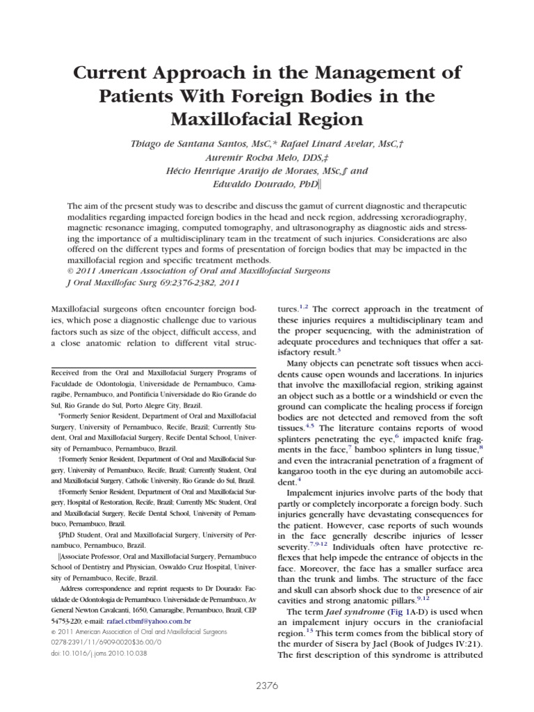 Current approach in the management of patients with foreign bodies in ...