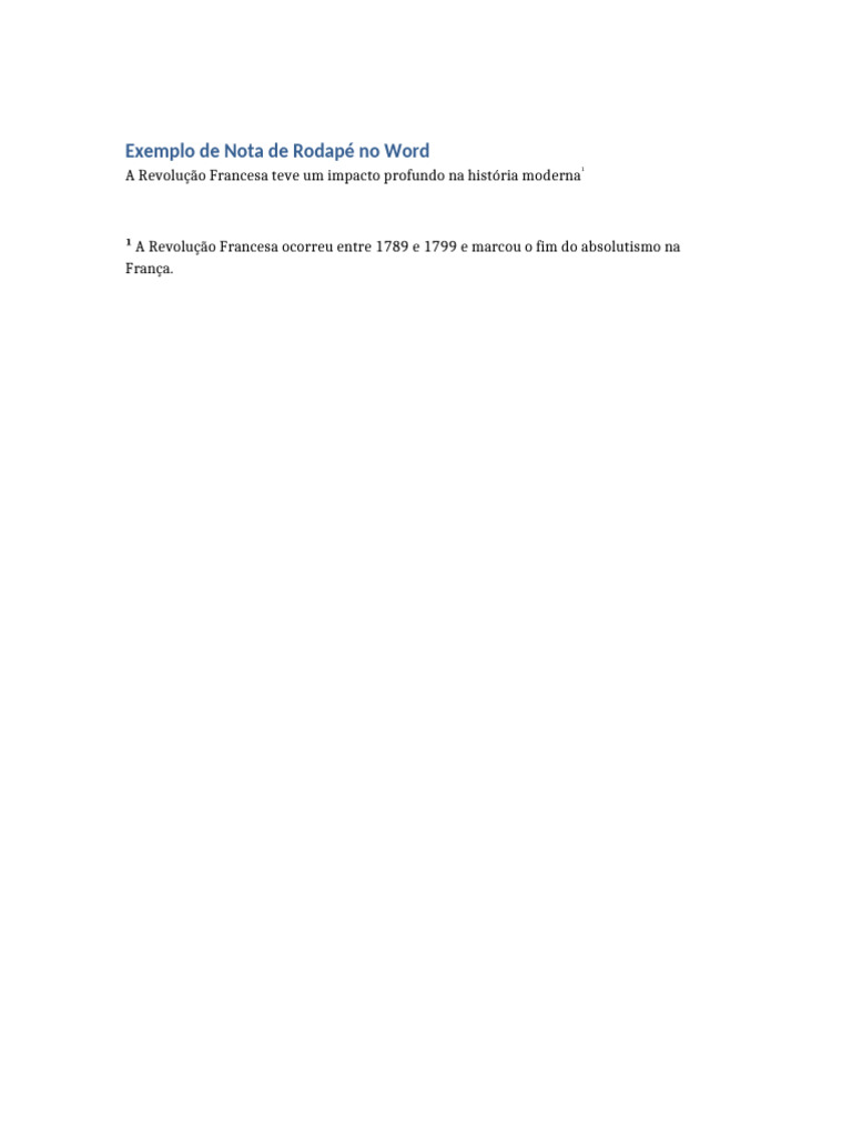 Exemplo Nota Rodape | PDF