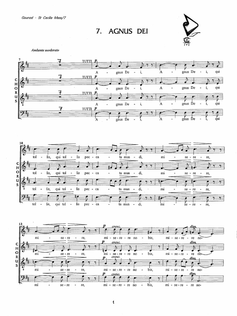 Agnu Dei Gounod | PDF