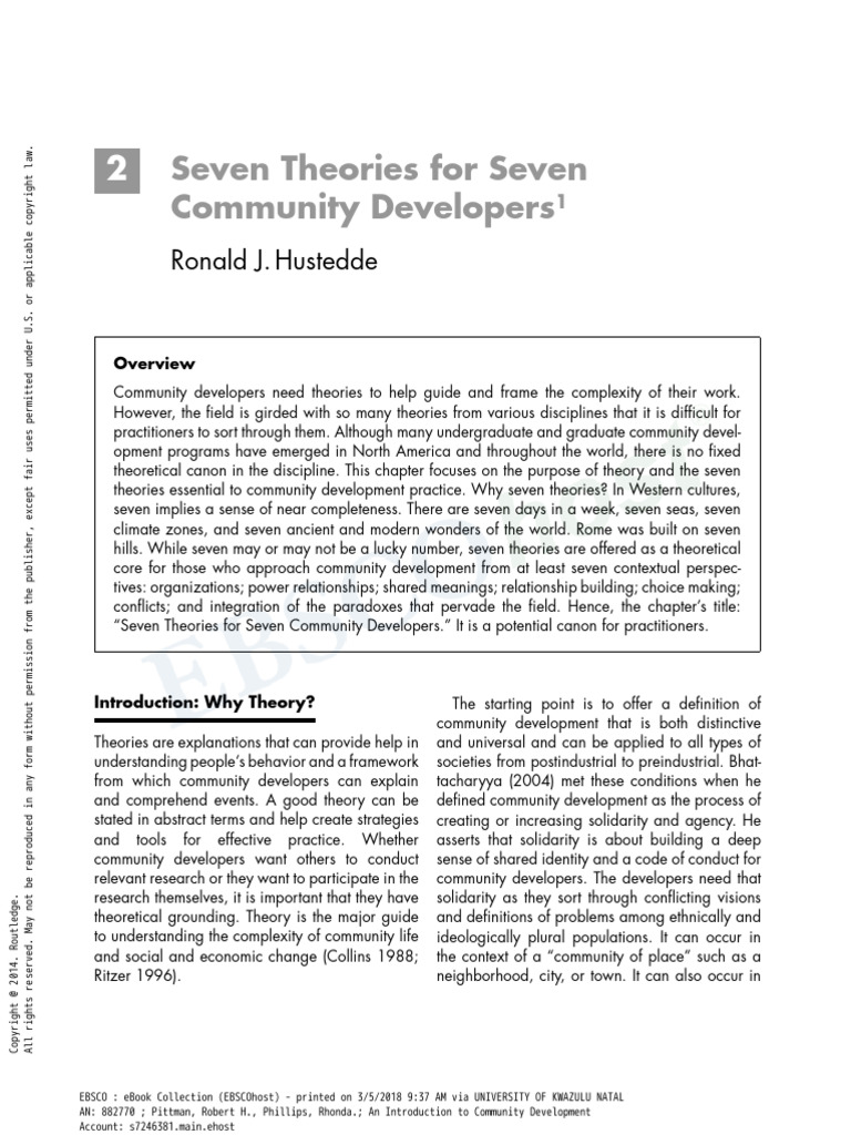 2025 Chapter 2 On Theories | PDF | Social Capital | Theory
