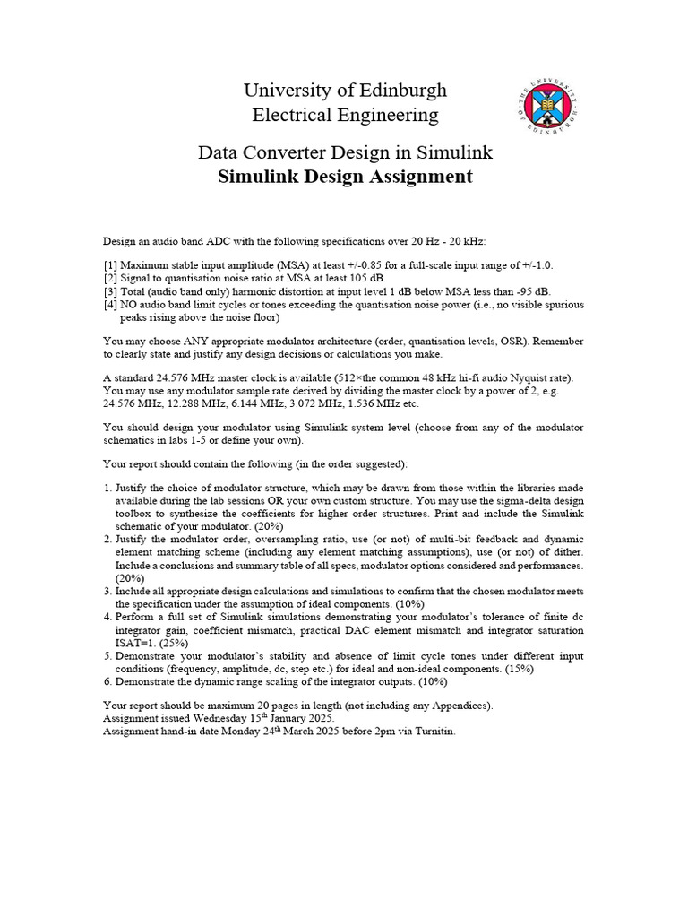 Simulink ADC Design for Audio Applications | PDF | Sound | Electronic ...