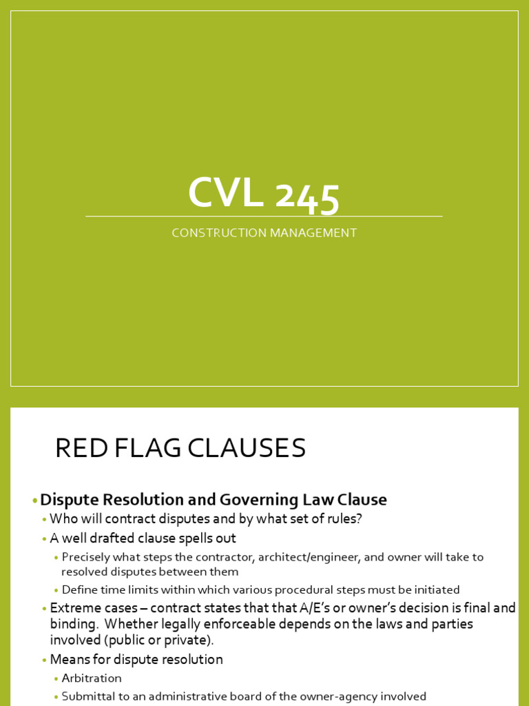 10. Contract Clauses and Types | PDF | Public–Private Partnership | Damages