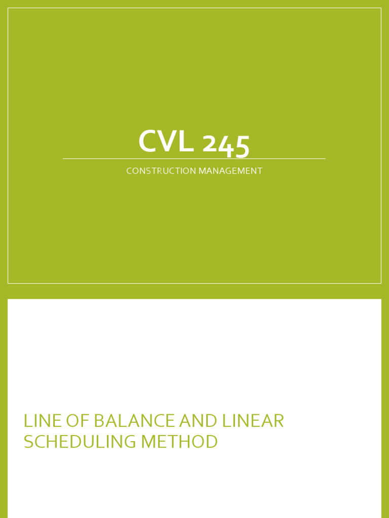 Linear Scheduling and Introduction To Contracts | PDF | Concrete