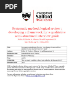 Semi-Structured Interview: A Methodological Re Ection On The ...