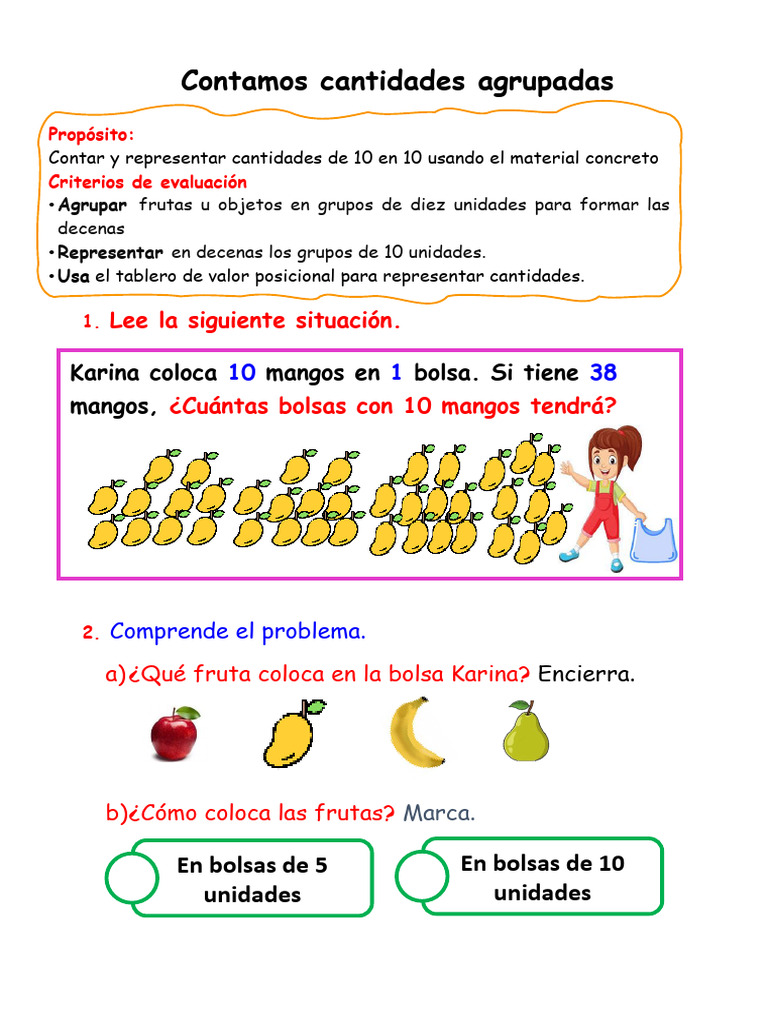 Contamos Cantidades Agrupadas | PDF
