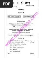 1st Sem BSC BOTANY Previous Years Question Papers | PDF