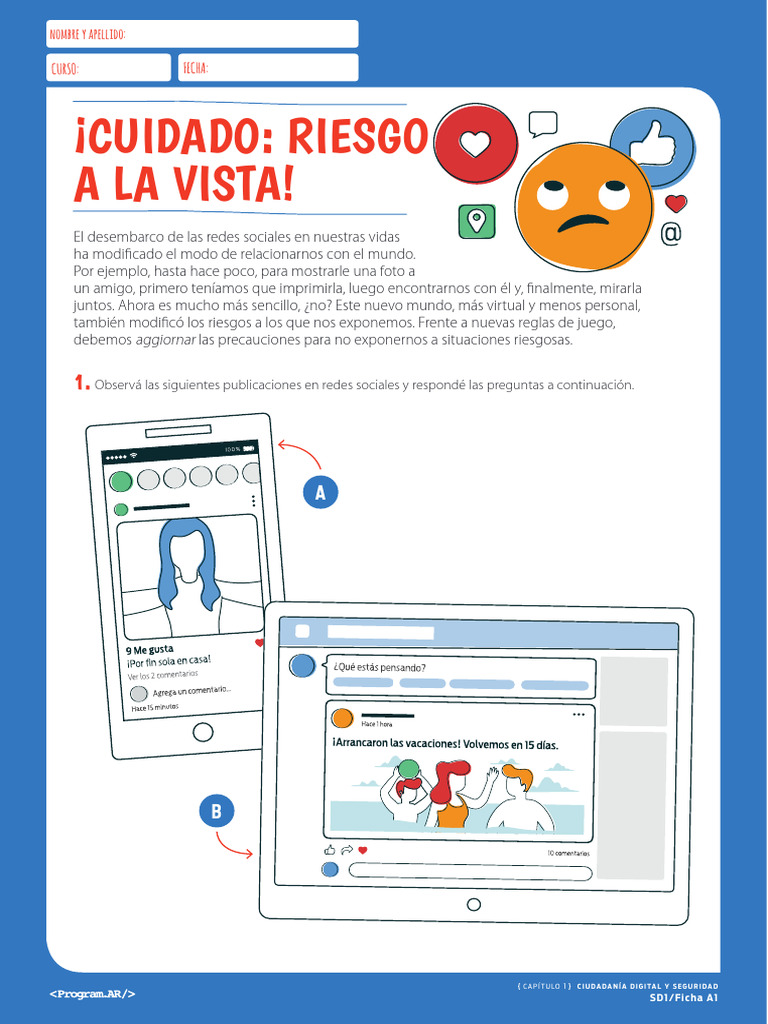 Ciudadanía Digital y Riesgos en Redes Sociales | PDF