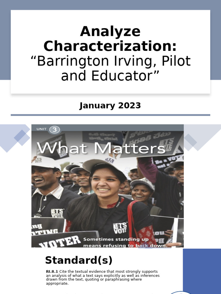 G8 - Barrington Irving | PDF | Word | Pronoun
