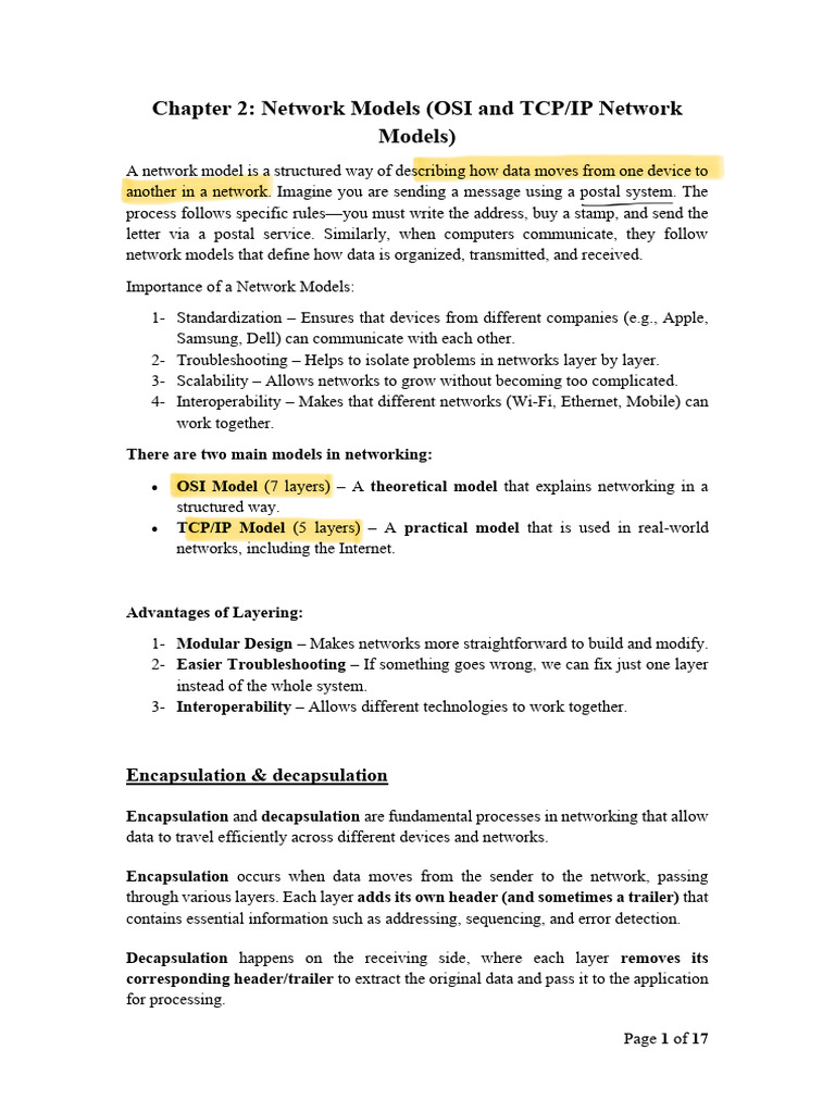 CH2 Lecture Notes Bus Data Com | PDF | Computer Network | Osi Model