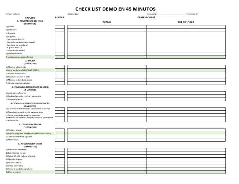 Check List Demo | PDF