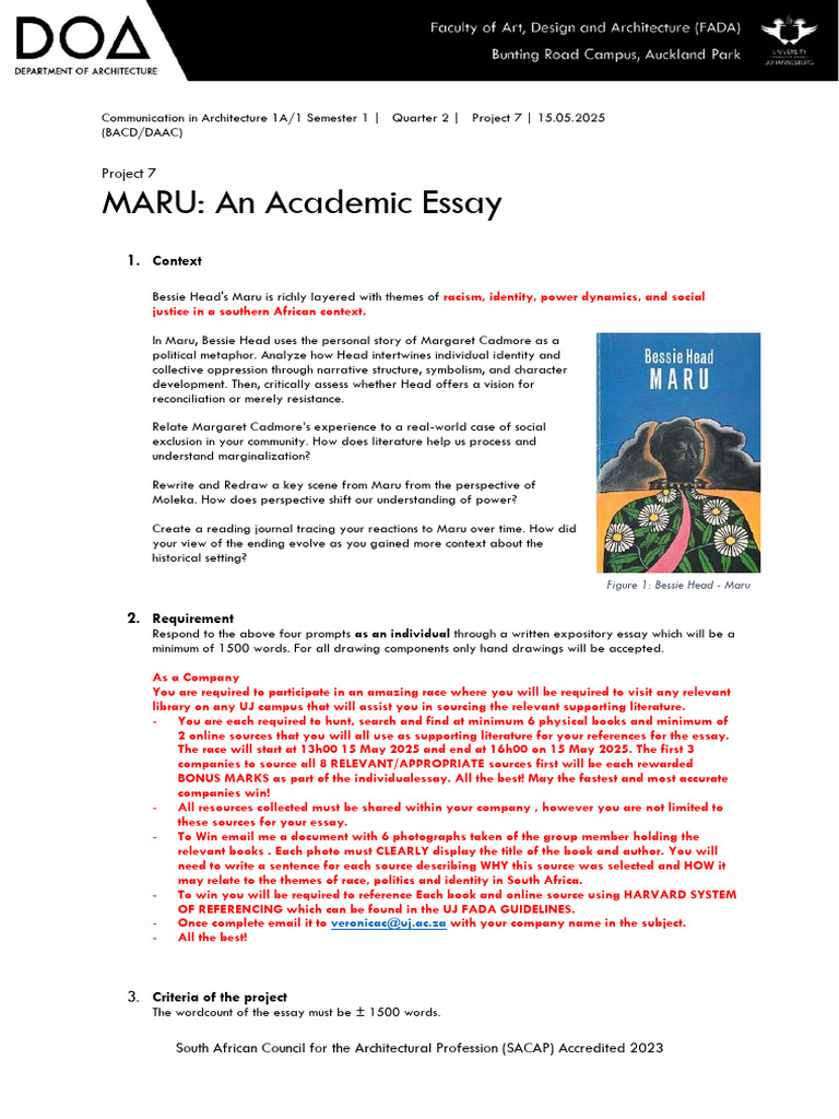 Communication in Architecture - Assignment 7 - MARU Expository Essay ...