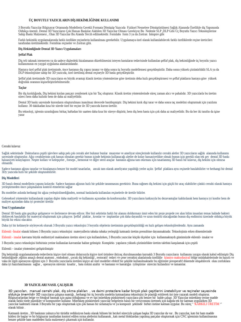 Hareketli̇ Protezler I (Ödev) - Kopya | PDF