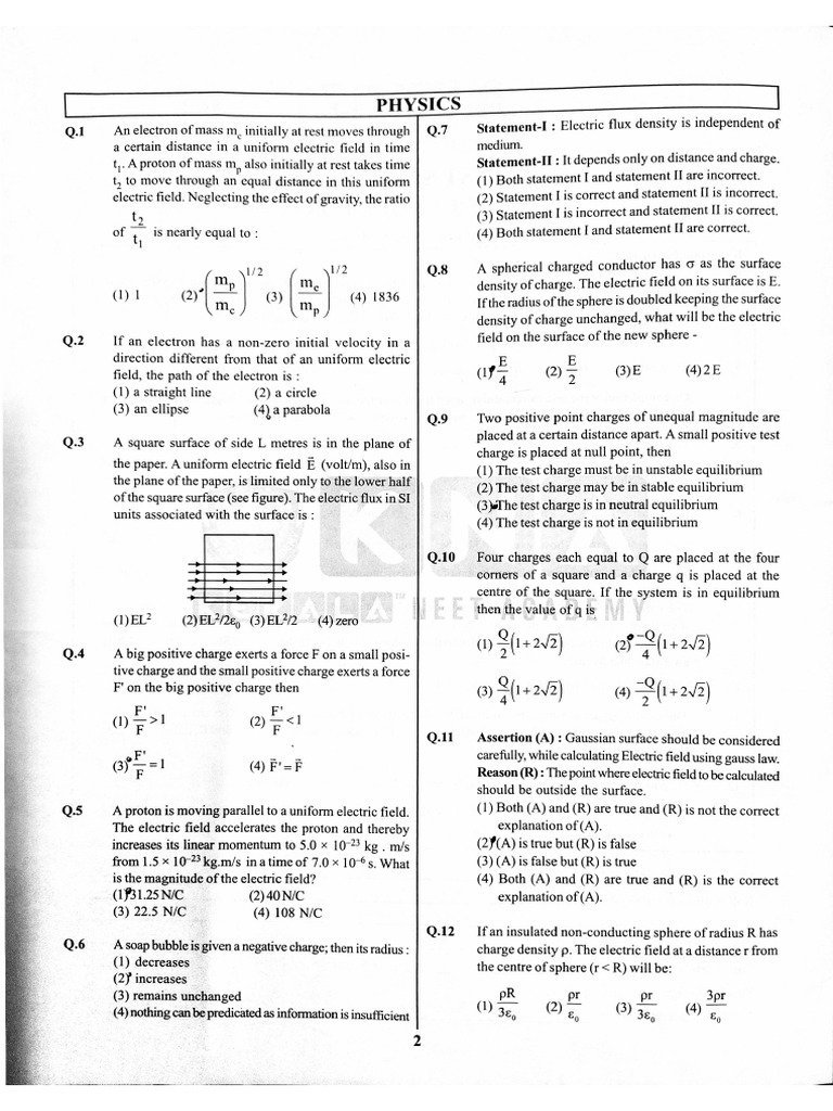 TS 016 Phy +2 | PDF