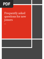 New Joiner Onboarding FAQs | PDF | Career & Growth | Business