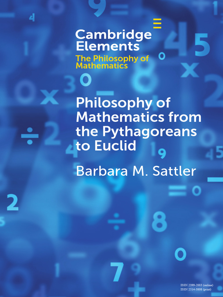 Philosophy of Mathematics From The Pythagoreans To Euclid: Barbara M ...