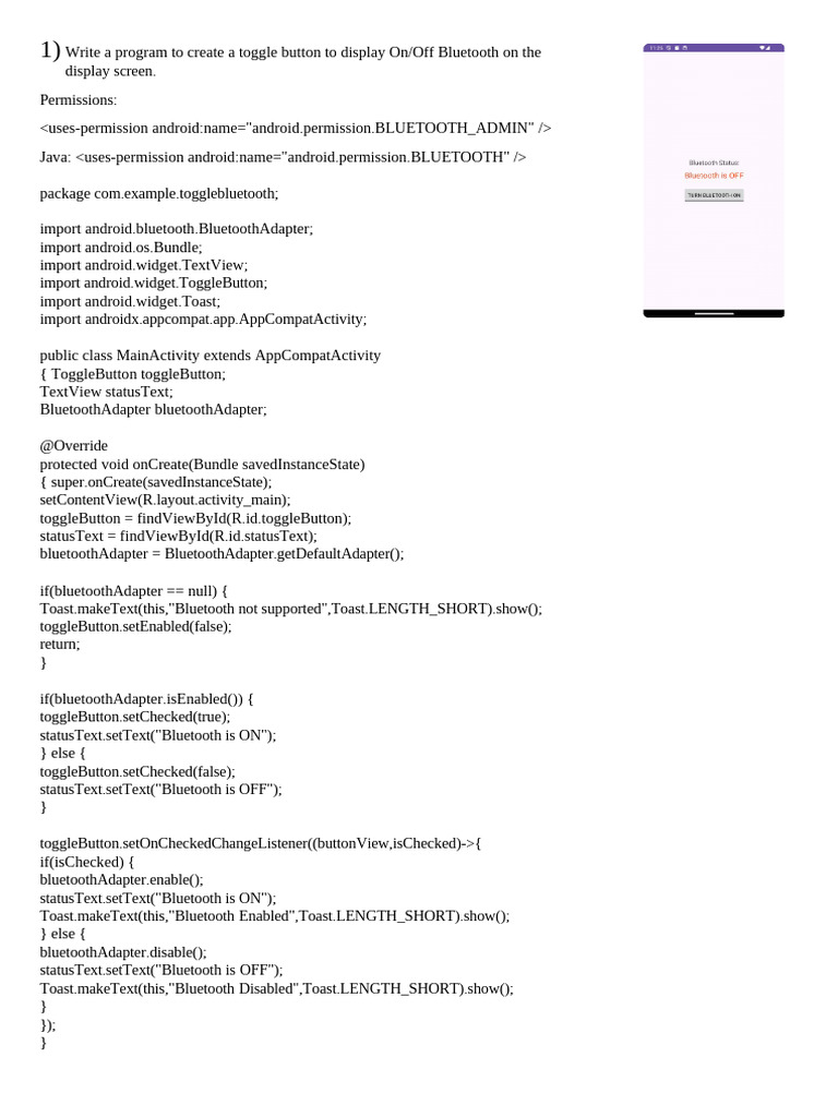 MAD Answers For Learning Material | PDF | Android (Operating System) | Software