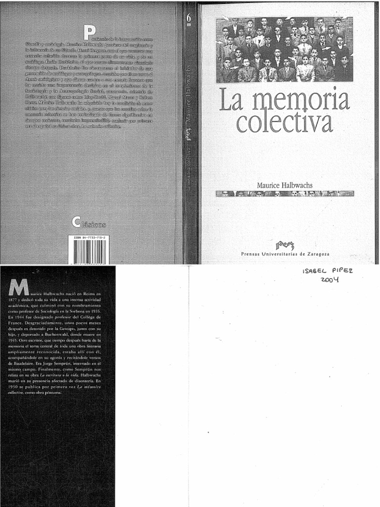 Halbwachs, M. (2004) - La Memoria Colectiva. | PDF