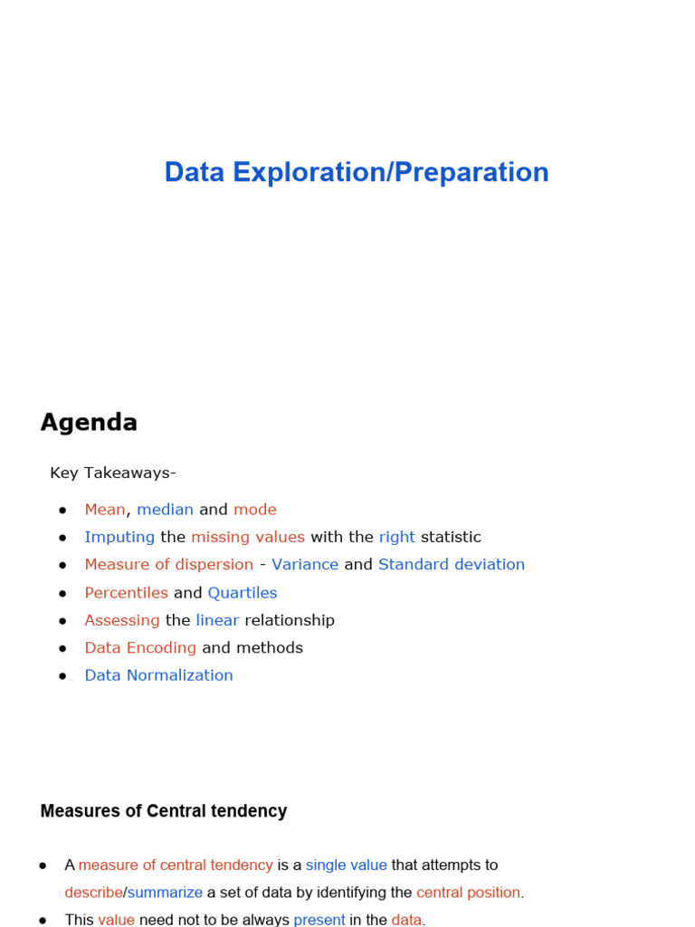 Data Exploration_Preparation | PDF | Median | Mode (Statistics)