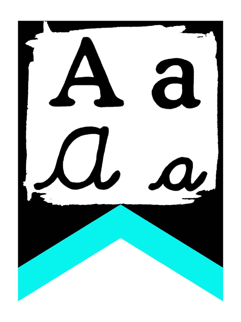 Abecedario Fondo Negro | PDF