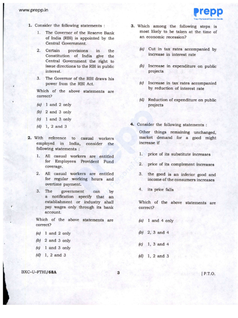 CSP_2021_GS_Paper-1 | PDF | Deficit Spending | Economies