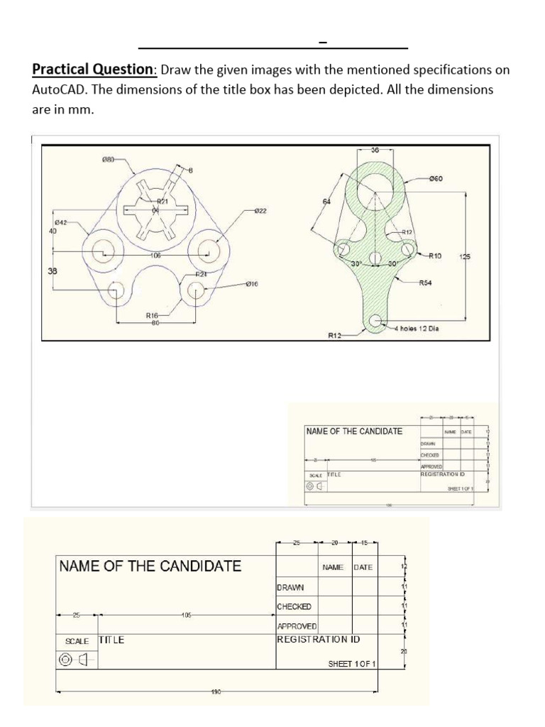 SET 3 - Draughtsman Mechanical | PDF