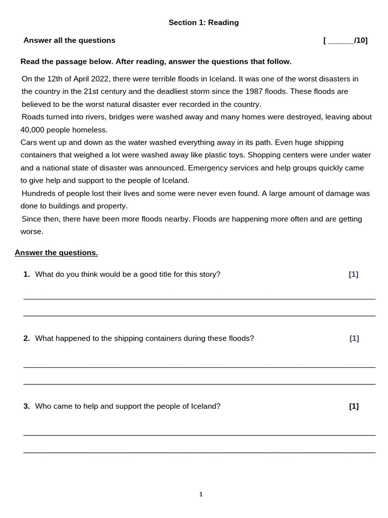 Formatted Gr3 English Term3 Exam | PDF | Linguistics