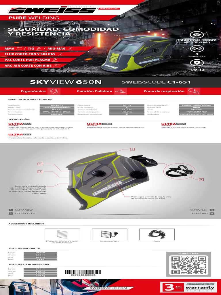Ficha Técnica Comercial C1-651 Sweiss | PDF