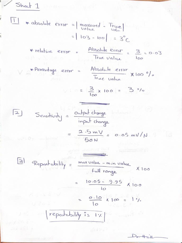 Sheet 1 Solution | PDF