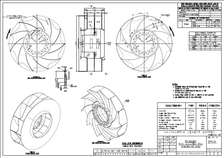 Booster Fan Impeller | PDF