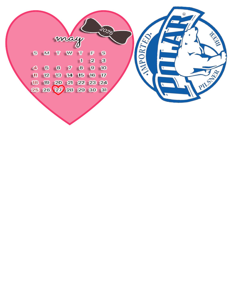 Topper Calendario Corazon | PDF