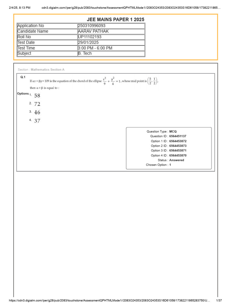 Response 29 | PDF | Multiple Choice | Data Collection