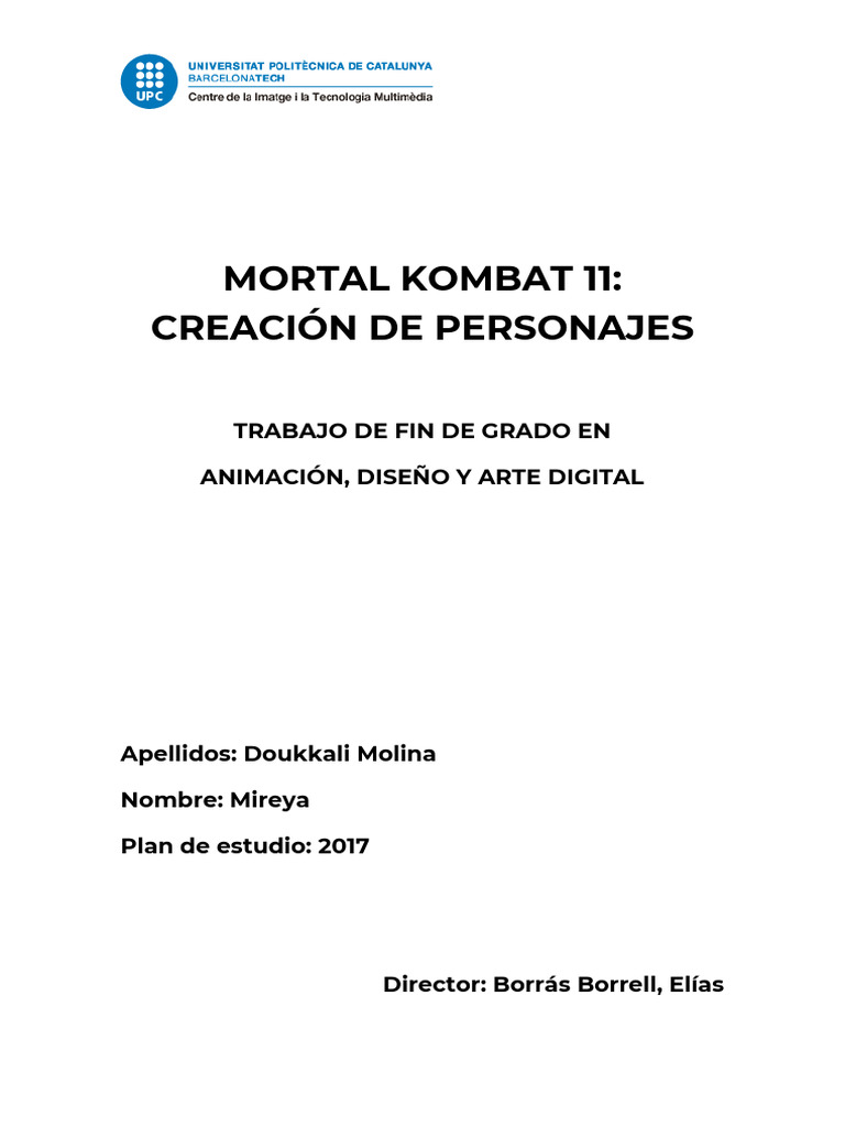 Doukkali Mireya TFG Rúbrica4 | PDF | Gráficos de computadora 3 D | modelado 3D
