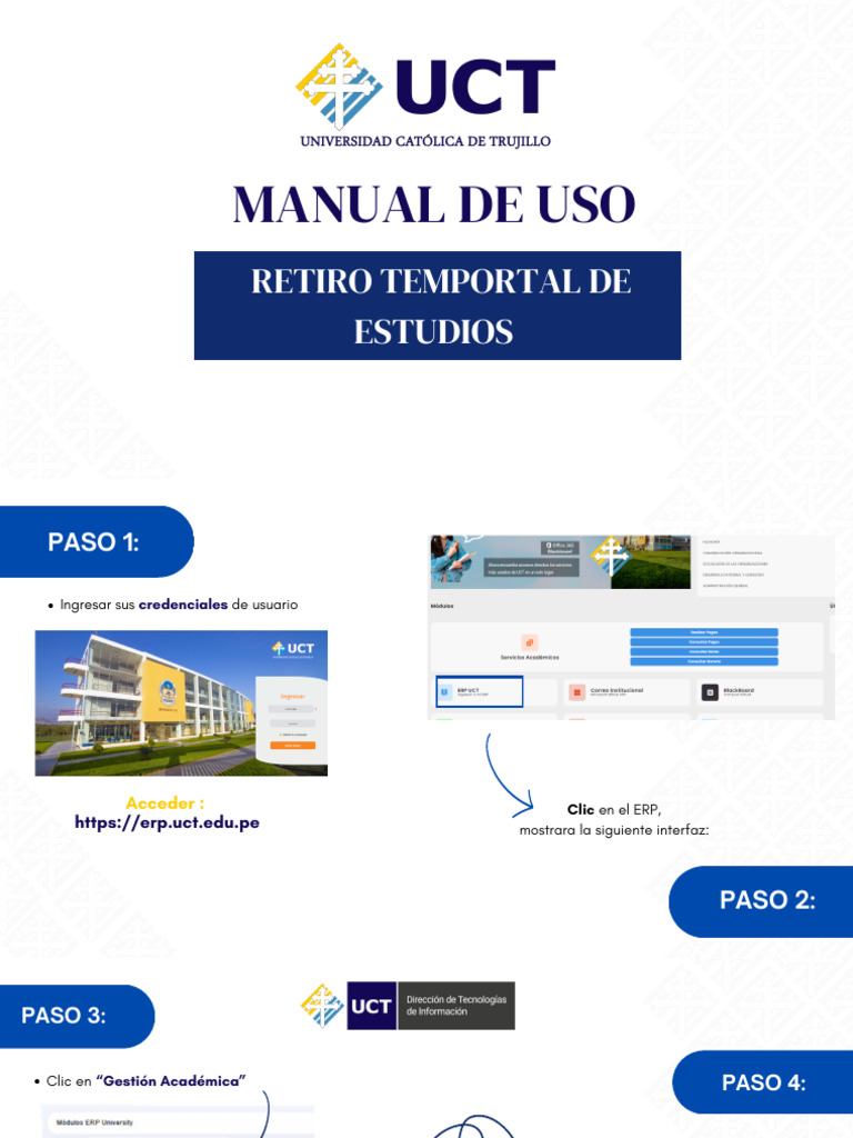 Manual Retiro Temporal - estudiante | PDF