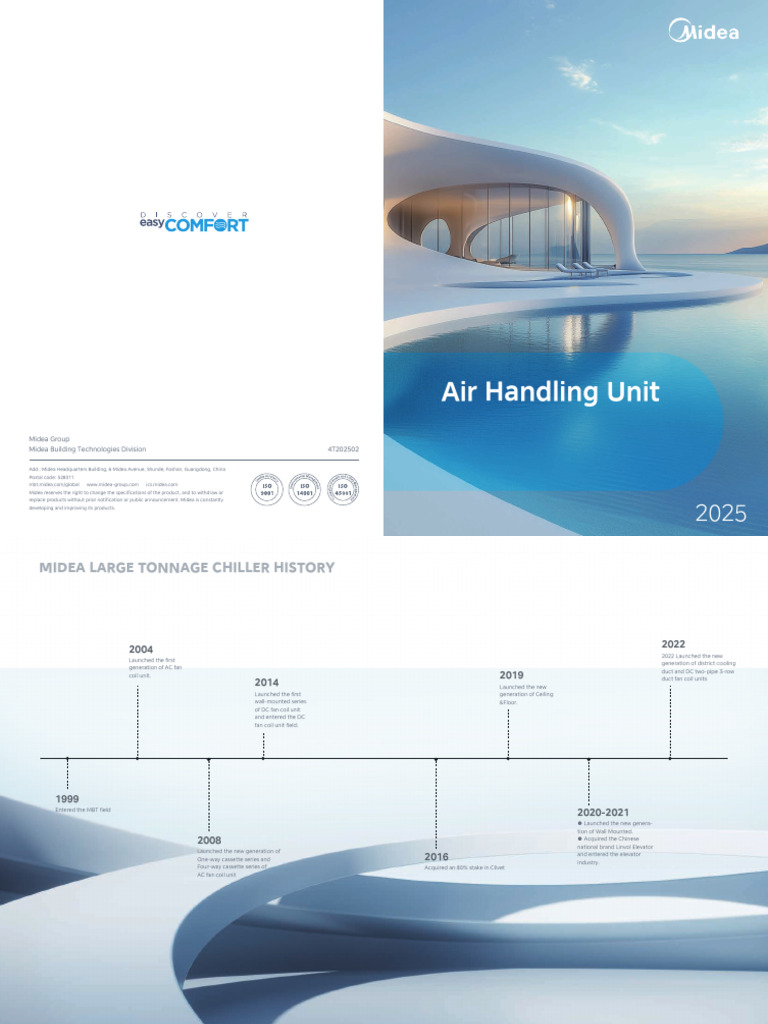 PD Midea AHU 4T English 2025-02-27 V7 | PDF | Pipe (Fluid Conveyance ...