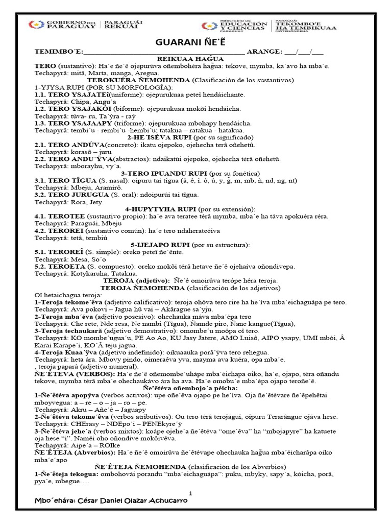 Tero - Teroja Ha Ambue | PDF